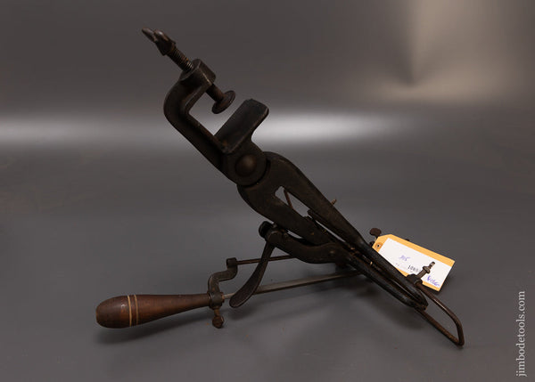 Rare DISSTON No. 2 Saw Filing Vise with Guide & New Box of Simonds Fil ...