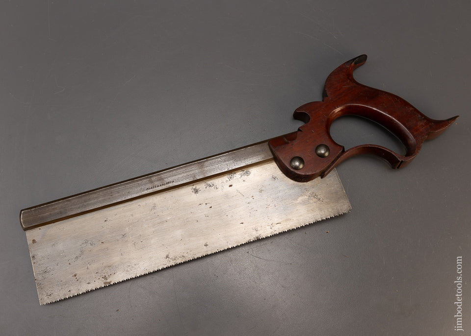 Rare PLATT & HOLROYD SPRING STEEL Back Saw with Mahogany Handle - 1092 ...