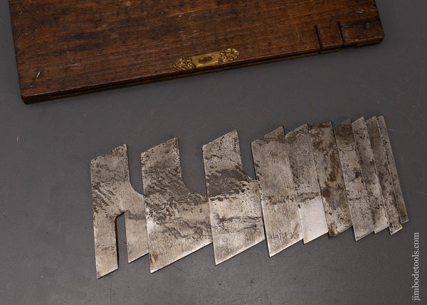 Set of 11 Cutters for STANLEY No. 46 Skew Plow Plane in Box - 109386 ...