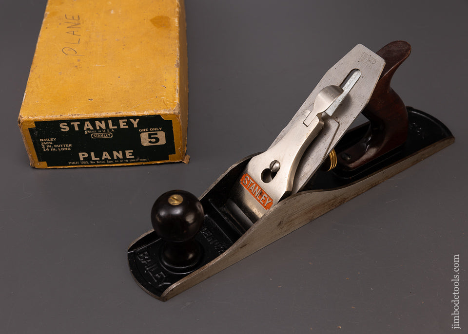 STANLEY NO. 5 Jack Plane Near Mint in Box - 109399 – Jim Bode Tools