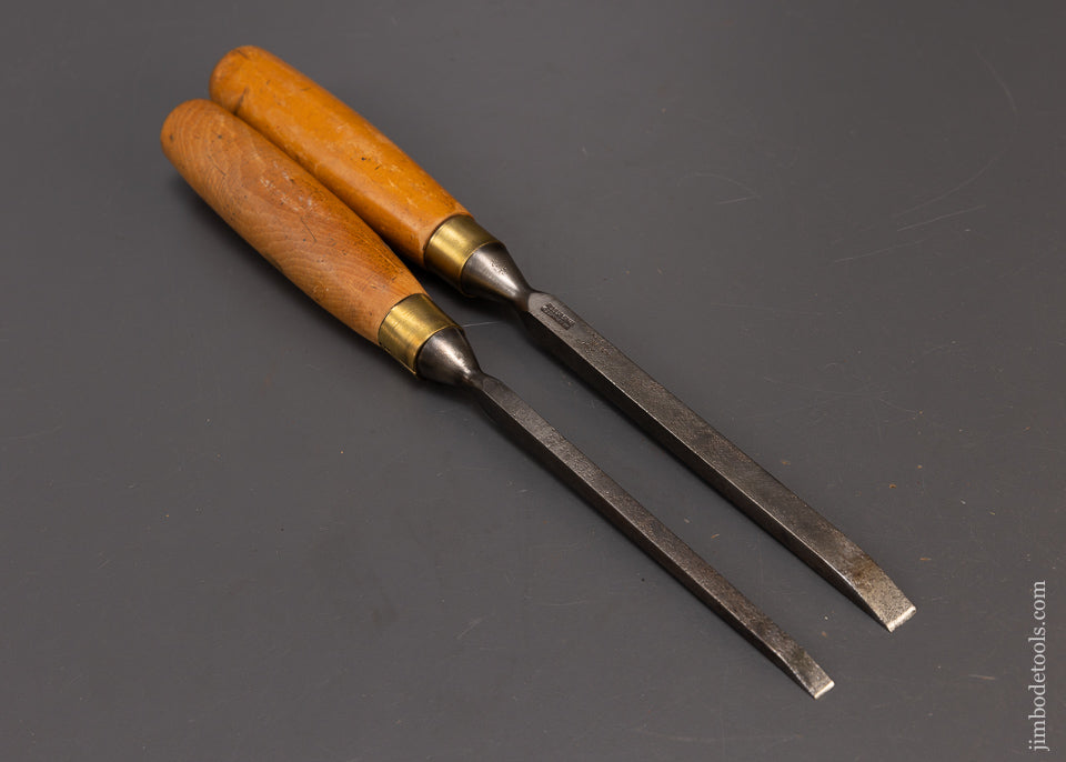 Good User Pair of MARPLES Boxwood Handle Mortise Chisels - 109473 – Jim Bode Tools