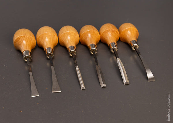 Set of 6 Mint Unused FOOTPRINT Carving Tools - 109791 – Jim Bode Tools