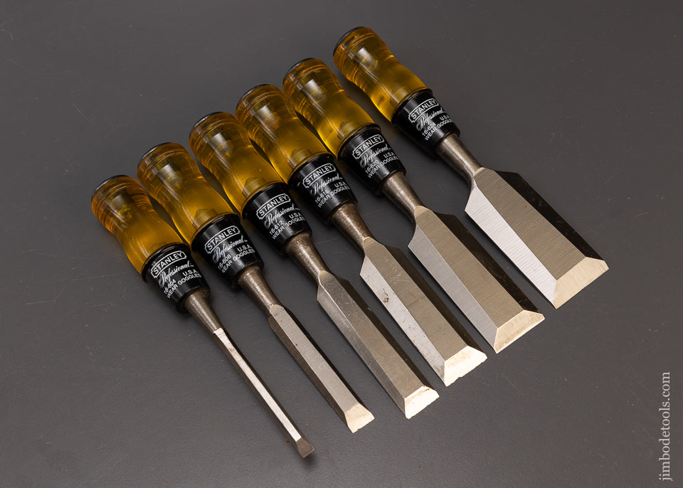 Mint Unused Set of 6 STANLEY No. 60 Bench Chisels - 109792 – Jim Bode Tools