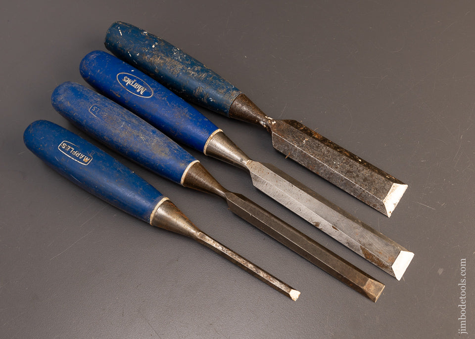 Set of 4 Carving Chisels MARPLES 109931 Jim Bode Tools