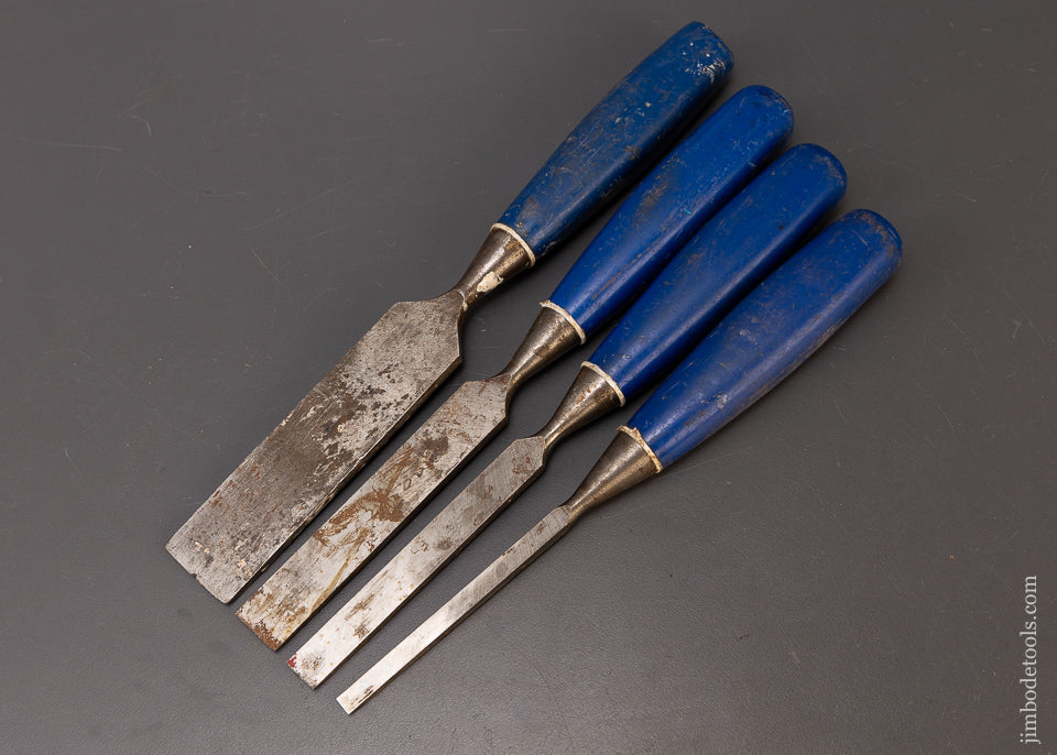 Set of 4 MARPLES Blue Chip Square Edge Chisels - 109934 – Jim Bode Tools