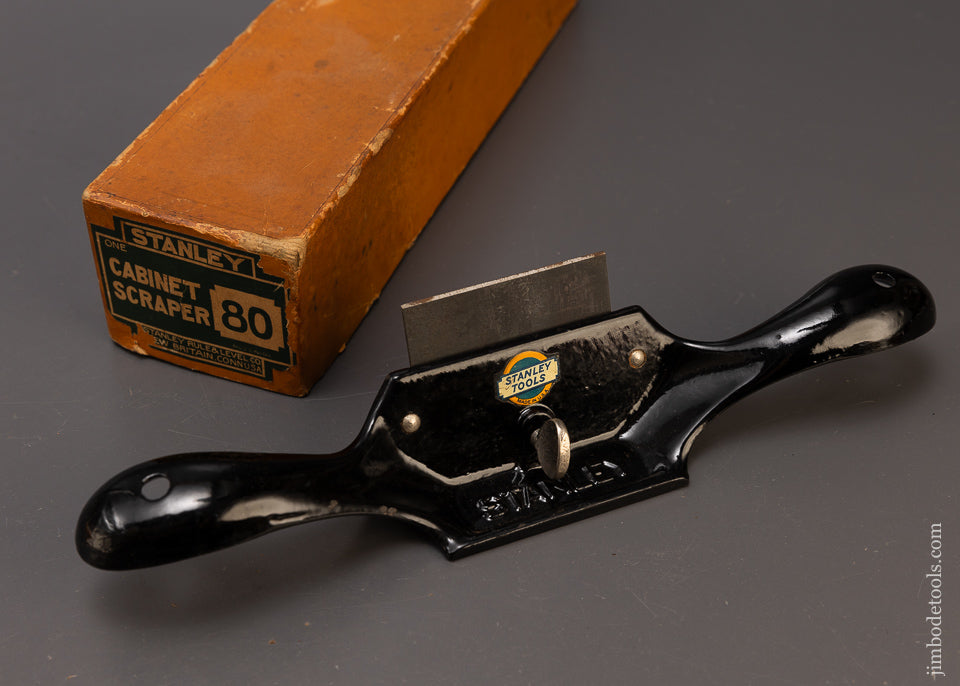 Spectacular STANLEY No. 80 Cabinet Scraper Mint in Box with Decal - 11 ...