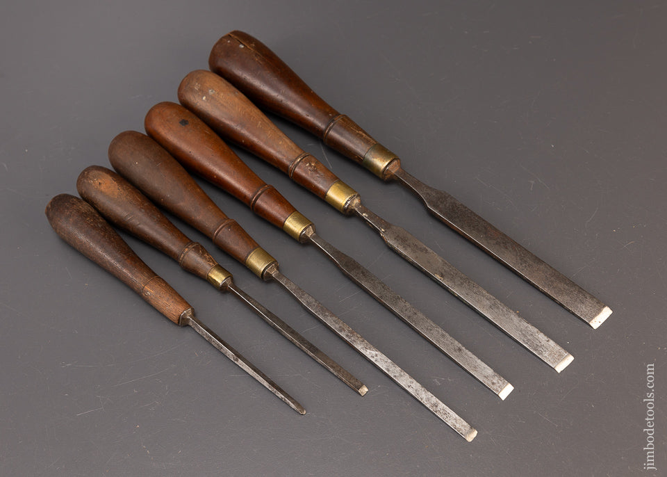 Set of 6 GROVES Chisels - 110128 – Jim Bode Tools