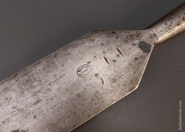 Extra Fine D.R. BARTON 1832 ROCHESTER 3 Inch Timber Frame Slick - 1102 ...