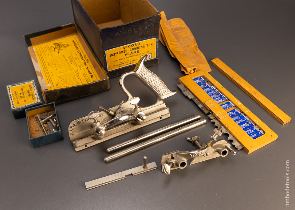 RECORD No. 050 Plow Plane 100% Complete & Mint in Box - 110394 – Jim Bode Tools