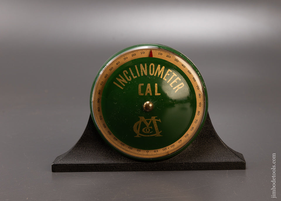 Rare CAL MACHINE CO. 6 1/2 Inch Mantle Clock Patented Inclinometer Lev ...