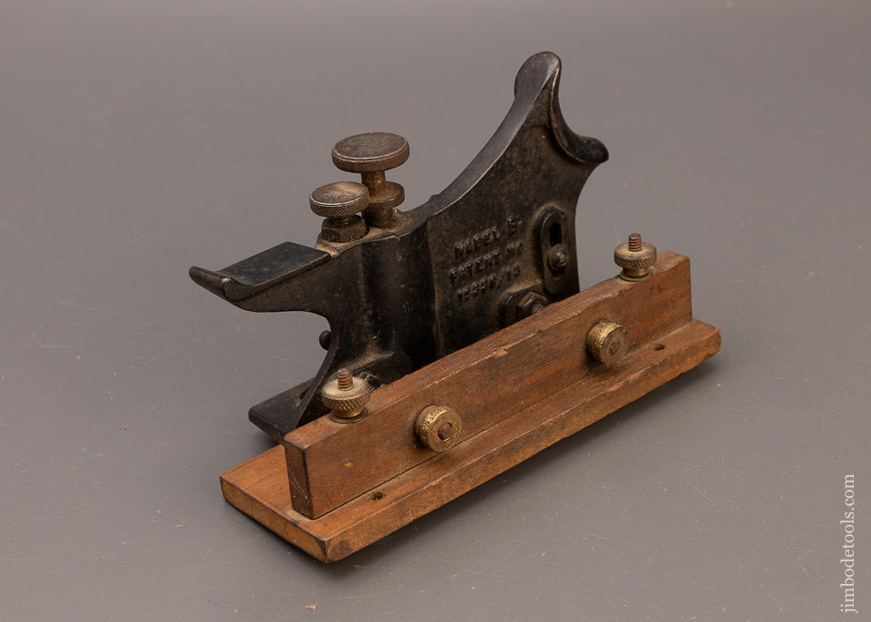 Rare HOWKINS PATENT MODEL B Plow Plane - 110715 – Jim Bode Tools