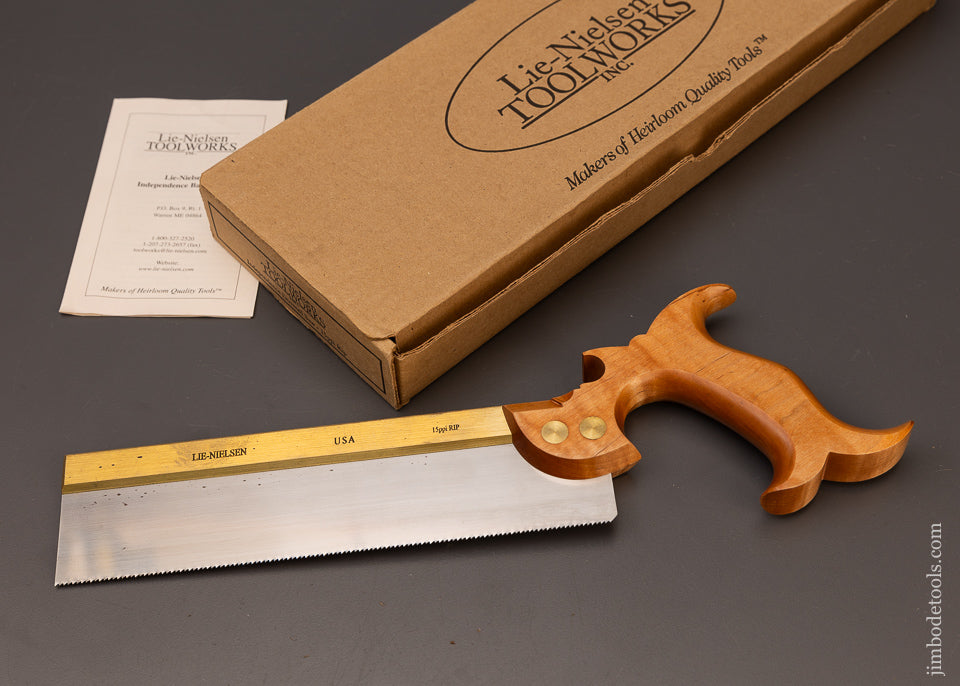 LIE NIELSEN INDEPENDENCE Brass Back Dovetail Saw Mint in Box - 110936 ...