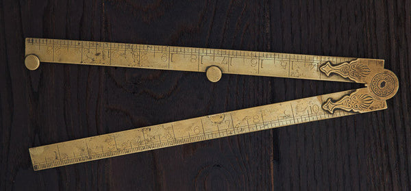 Stunning Ornate Brass Blacksmith's Rule RABONE & SONS – Jim Bode Tools