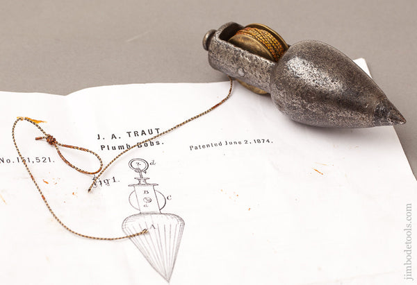 STANLEY 4 1/4 inch TRAUT'S PATENT No. 5 Plumb Bob – Jim Bode Tools