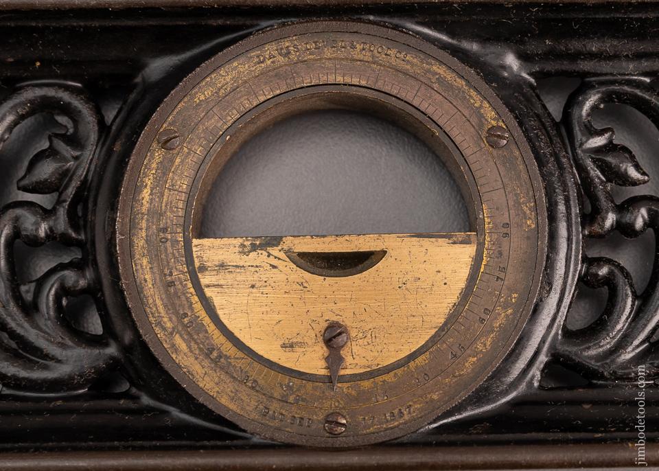 Fancy DAVIS LEVEL & TOOL CO. PAT SEP 17, 1867 Inclinometer Level 18 in ...