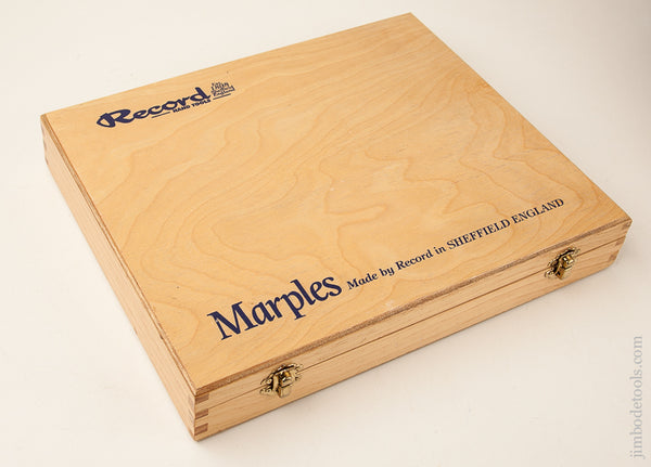 Set of Six MARPLES Blue Chip Chisels by RECORD in Original Wooden Box ...