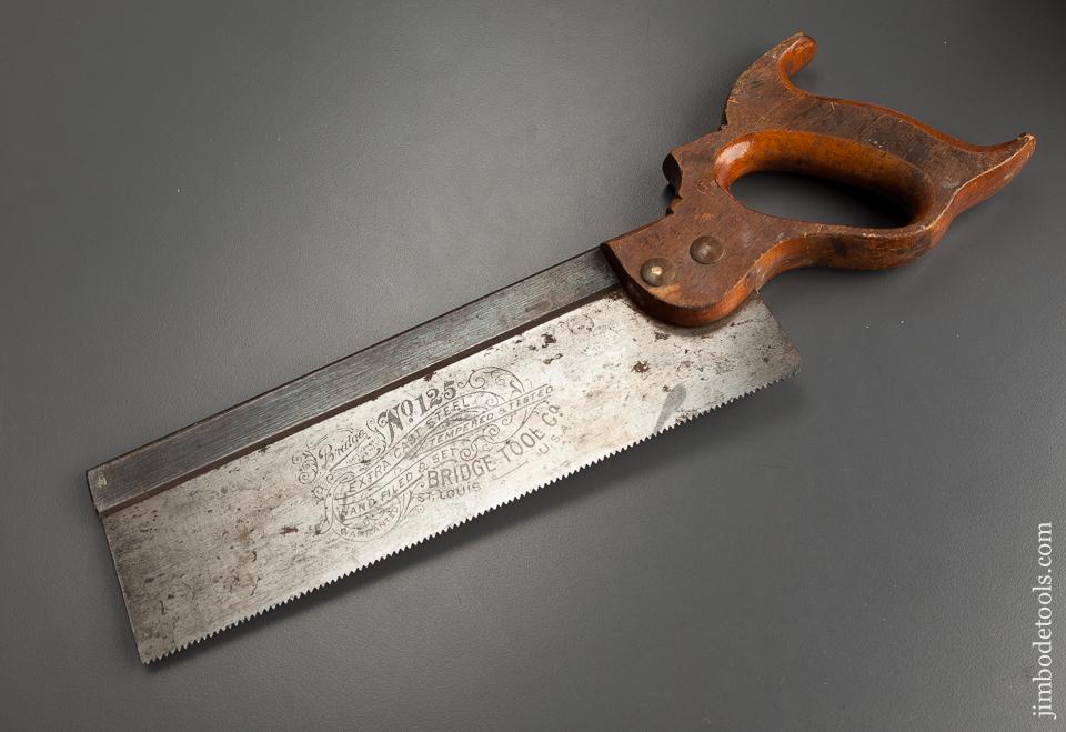 12 point 10 inch Rip BRIDGE TOOL CO. No. 125 Back Saw - 78046R – Jim ...