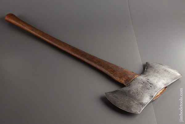 4 1/2 pound BLUE JUNIATA Felling Axe by C.H. MILLER HARDWARE CO, HUNTI ...