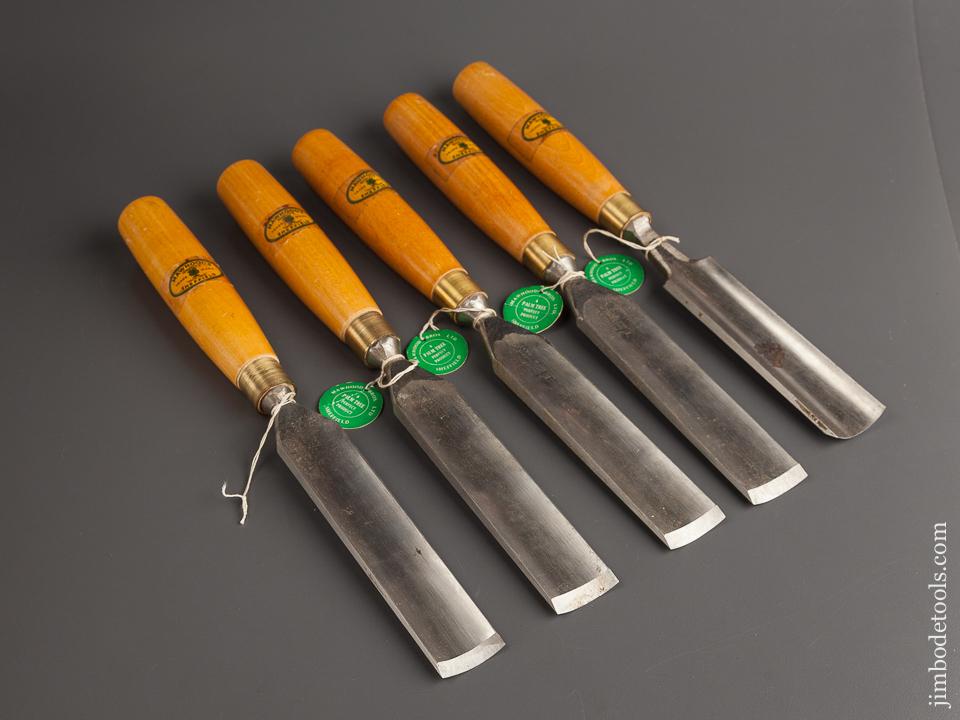 MINT Set of Five MAWHOOD Gouges In & Out Cannel and Different Sweeps N ...