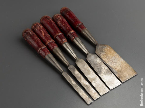 Sweet Set of Five BLUE GRASS BELKNAP HARDWARE Chisels - 79418 – Jim ...