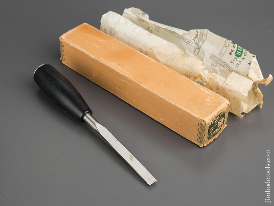 STANLEY No. 50 Composition Handle Butt Chisel 3/8 inch Size in Origina ...