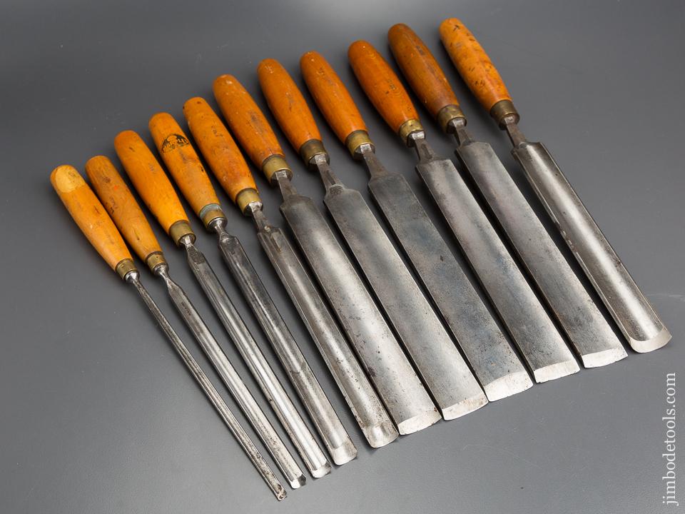 Eleven MARPLES Boxwood Handled Paring Gouges FINE - 80394 – Jim Bode Tools