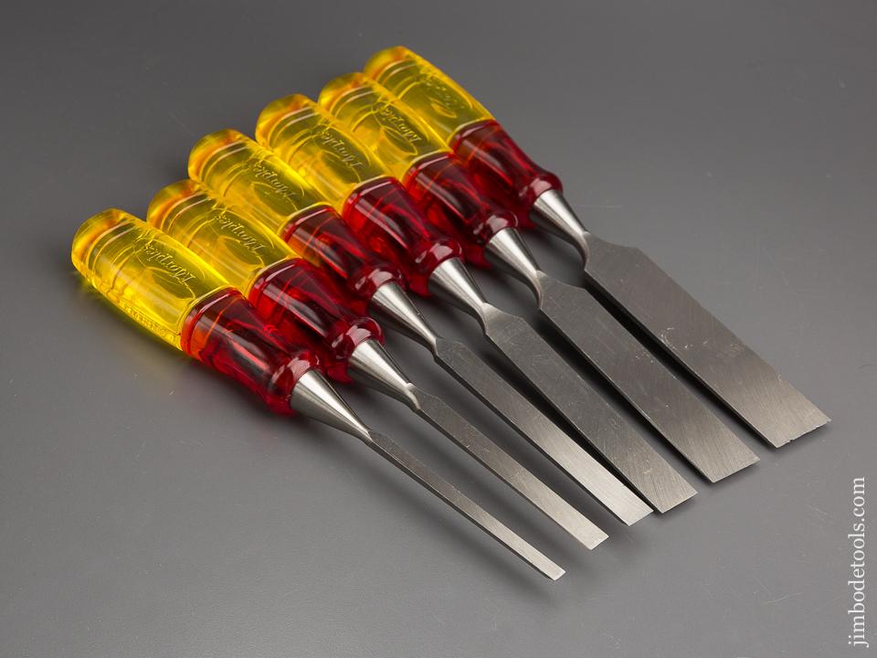 Fantastic Set of Six IRWIN MARPLES Chisels MINT in Original Box -- 804 ...