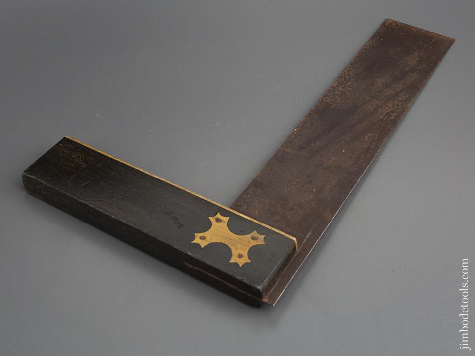 Twelve inch MATHIESON Ebony and Brass Square with Decal - 80591 – Jim ...