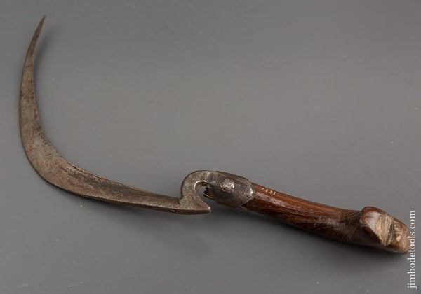 18th Century 16 inch Decorated Sickle - 81666U – Jim Bode Tools
