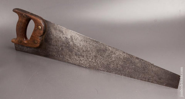 RARE 12 point 22 inch Crosscut BISHOP BULL DOG Tool Box Hand Saw -- 82 ...