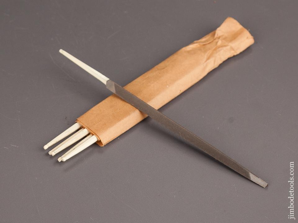 Six HELLER NUCUT 4 1/2 inch Slim Taper Saw Files - 82571 – Jim Bode Tools