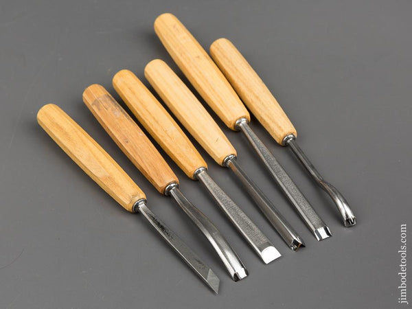 MINT Set of Six PHEIL SWISS MADE Carving Gouges - 82868 – Jim Bode Tools