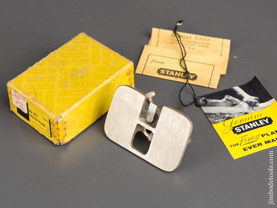 STANLEY No. 271 Miniature Router Plane MINT in Original Box - 82956 ...