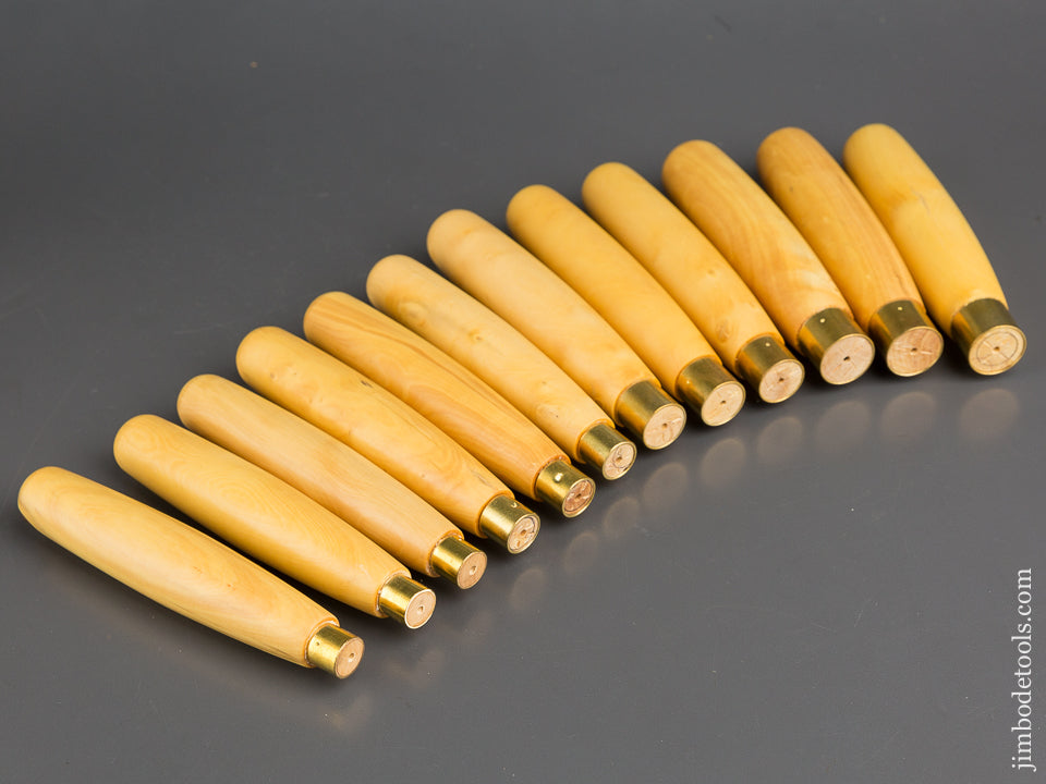 Graduated Set of Twelve Boxwood Tang Chisel Handles - 83310M – Jim Bode ...