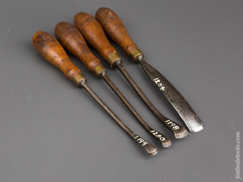 Set of Four ADDIS Gouges - 84303 – Jim Bode Tools