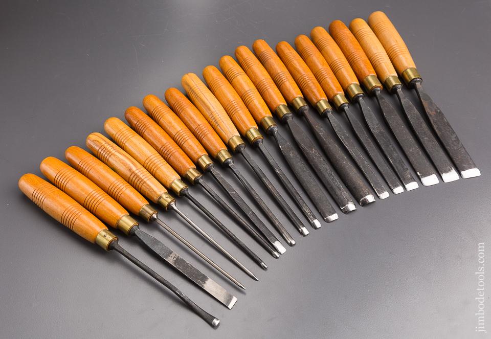 MINT! Set of 19 HENRY TAYLOR Carving Chisels - 85135 – Jim Bode Tools