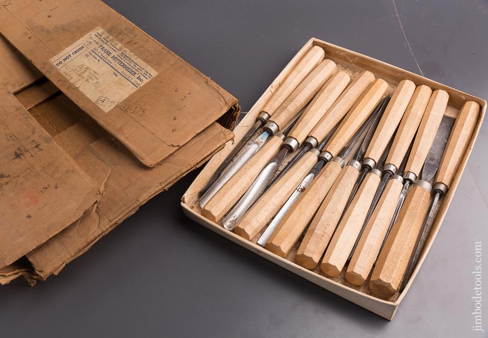 Vintage NEW OLD STOCK Set of Sixteen DASTRA Carving Chisels - 85289 – Jim Bode Tools