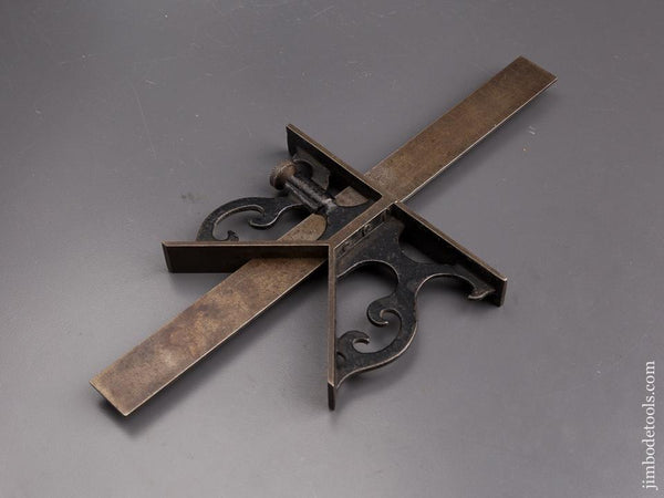 Twelve inch STANDARD TOOL CO CHAPLIN's Patent Combination Square and C ...