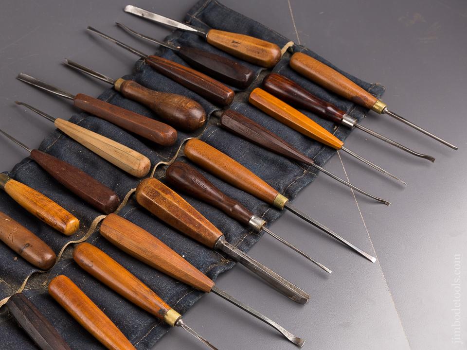 FANTASTIC Set of 38 Carving Tools in Roll! - 85381 – Jim Bode Tools