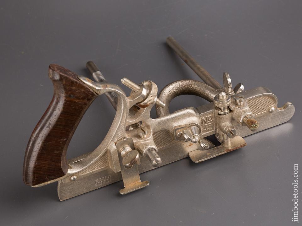STANLEY NO. 45 Combination Plane 100% COMPLETE Type 16 circa 1936-48 i ...