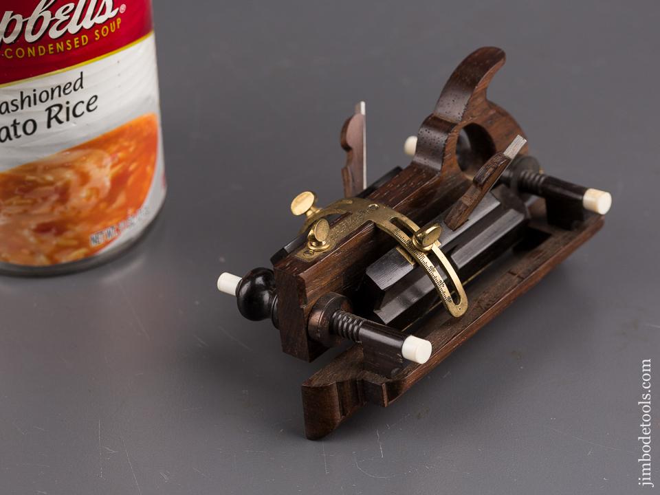 PAUL HAMLER Miniature TIDEY Patent Rosewood & Ebony Beveling Plane - 8 ...