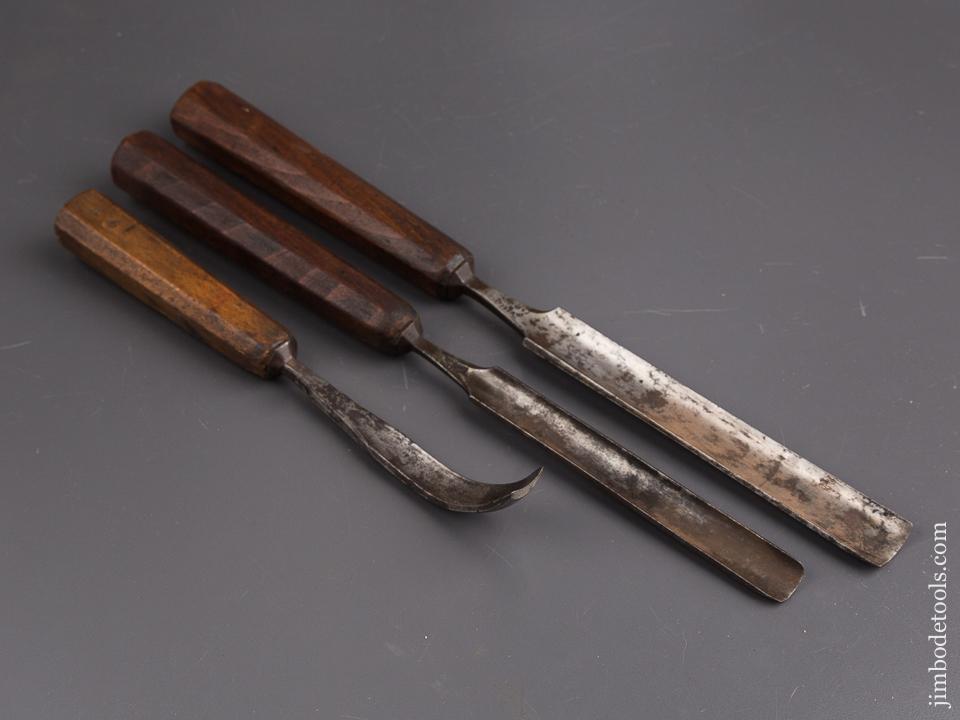 Three 18th Century Gouges by JAMES CAM - 86642 – Jim Bode Tools