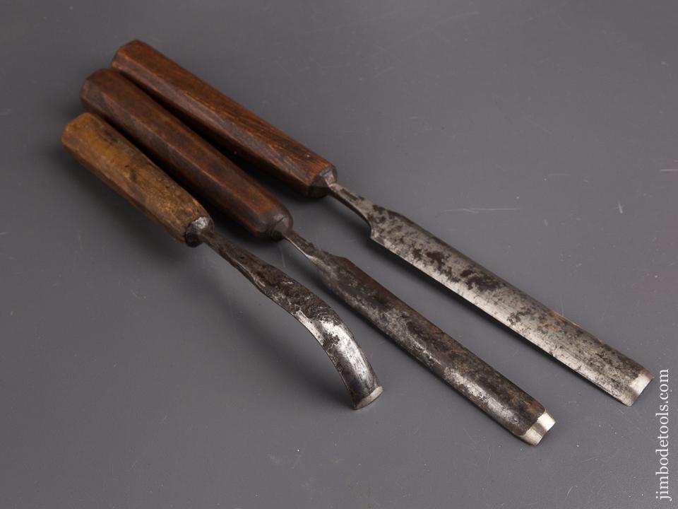 Three 18th Century Gouges by JAMES CAM - 86642 – Jim Bode Tools