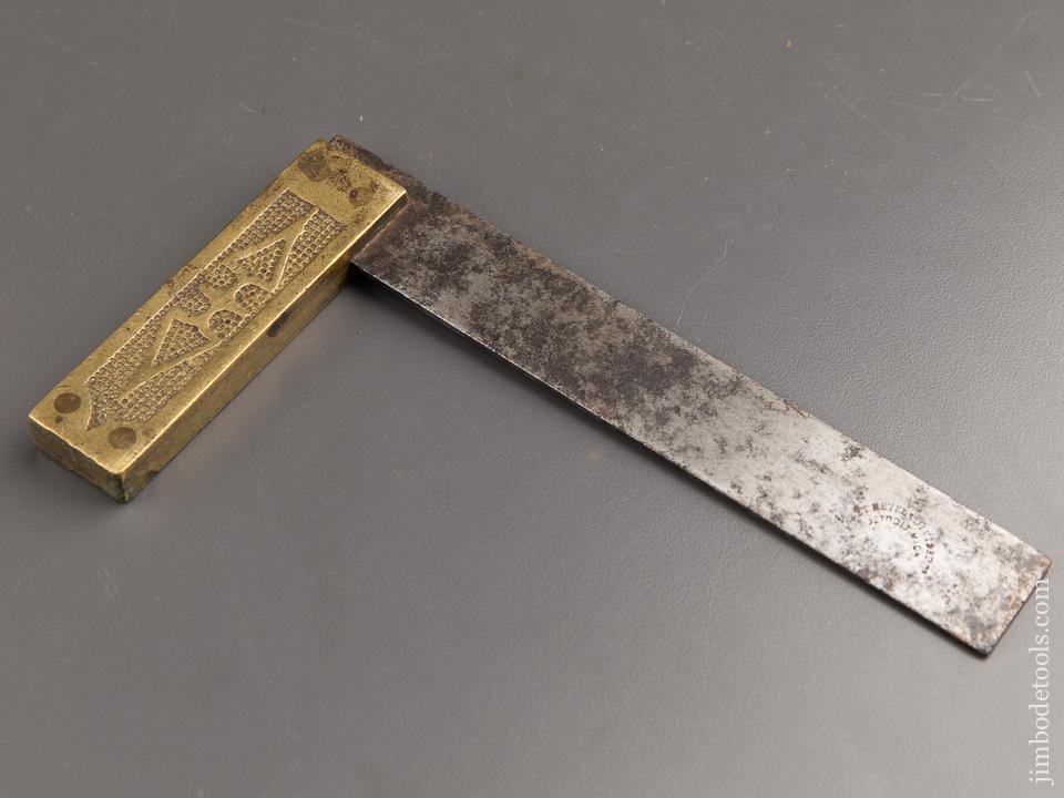 RARE Six inch DETROIT BEVEL & DIVIDER CO Brass Try Square - 87534 – Jim ...