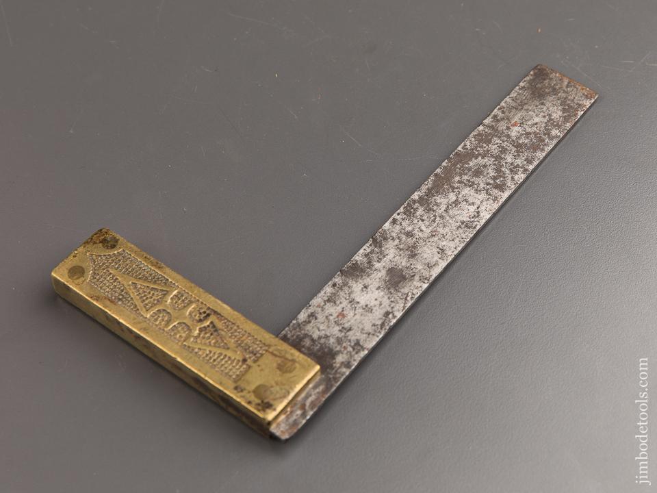 RARE Six inch DETROIT BEVEL & DIVIDER CO Brass Try Square - 87534 – Jim ...