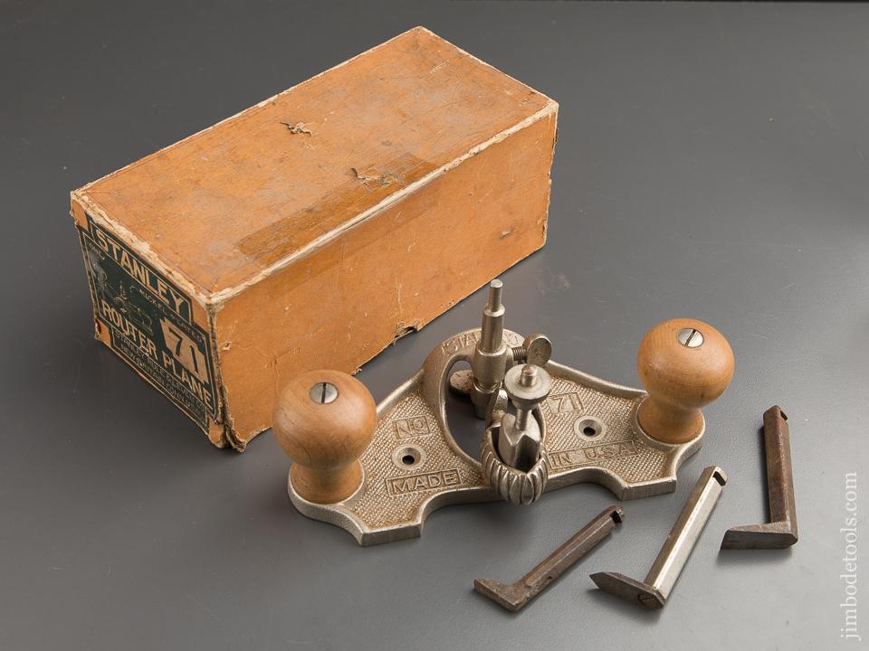 STANLEY NO. 71 Router Plane in RARE Original Picture Box - 87914 – Jim ...