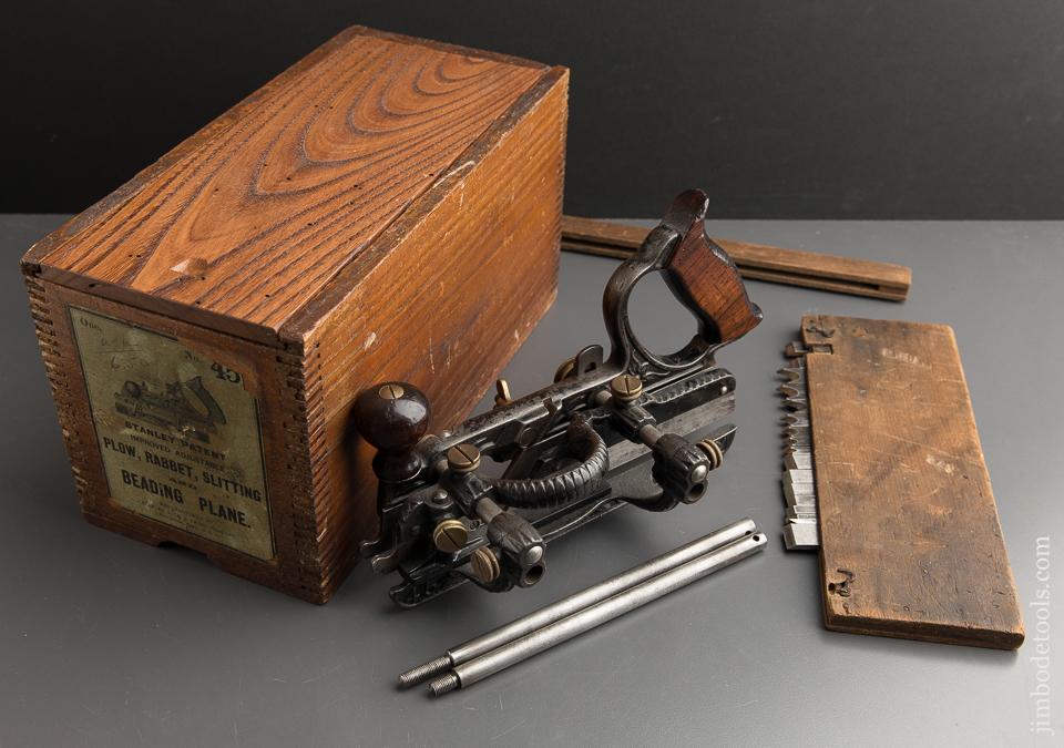 STANLEY No. 45 Combination Plane Type 2 Circa 1886-87 EXCELLENT in Ori ...