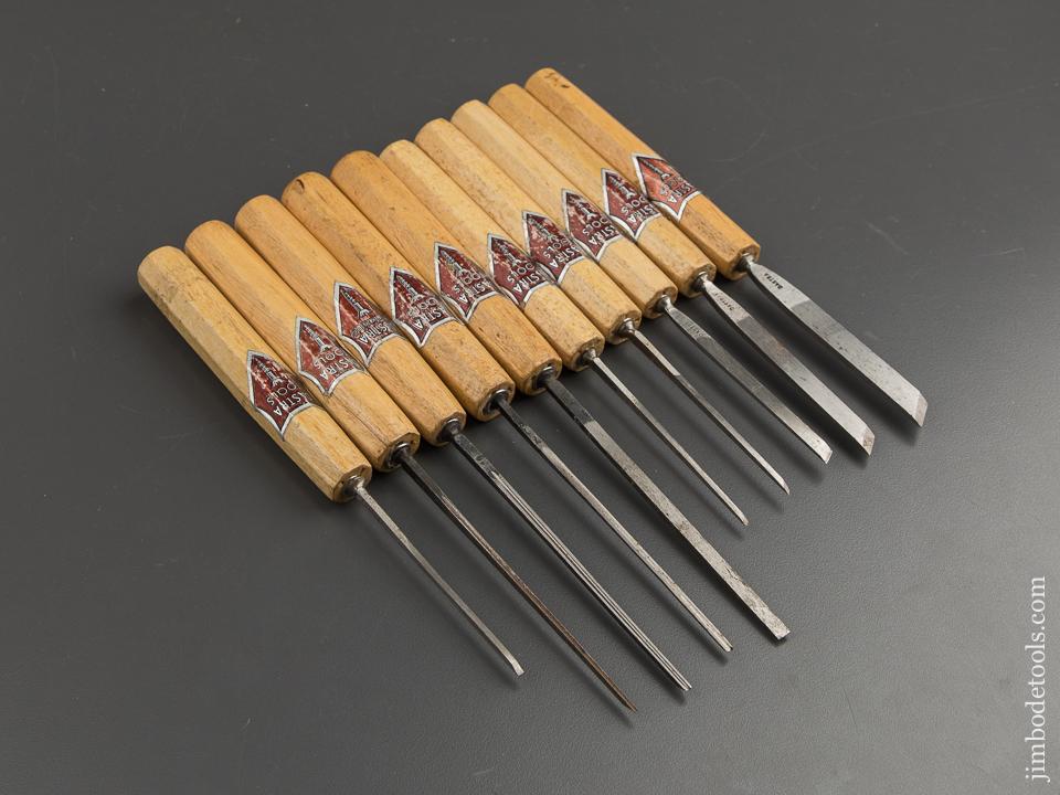 Ten DASTRA Fine Carving Gouges with Decals -- 88623 – Jim Bode Tools