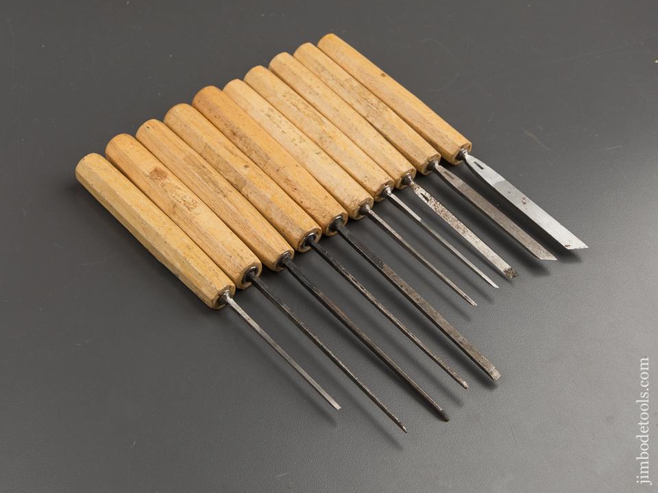 Ten DASTRA Fine Carving Gouges with Decals -- 88623 – Jim Bode Tools