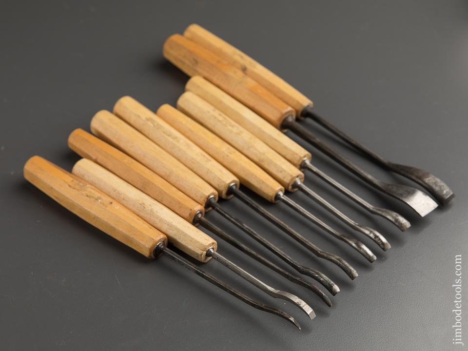 Set of Ten DASTRA TOOLS Carving Gouges with Decals - 88653 – Jim Bode Tools